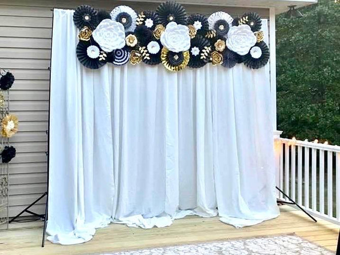Back Drop Stand For Party EMART 8.5x10ft Backdrop Stand With Wheels ...