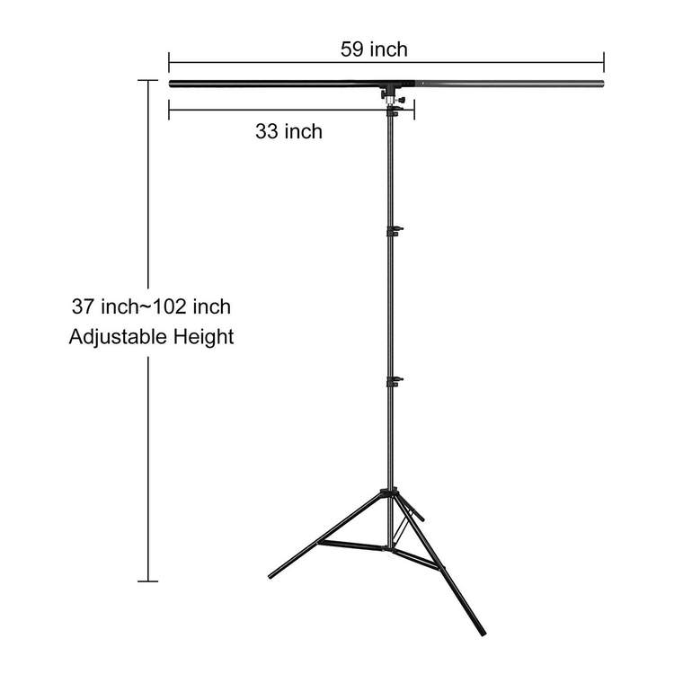 5x8.5ft T-Shape Backdrop Stand – EMART®| Expert on Backdrop Stand